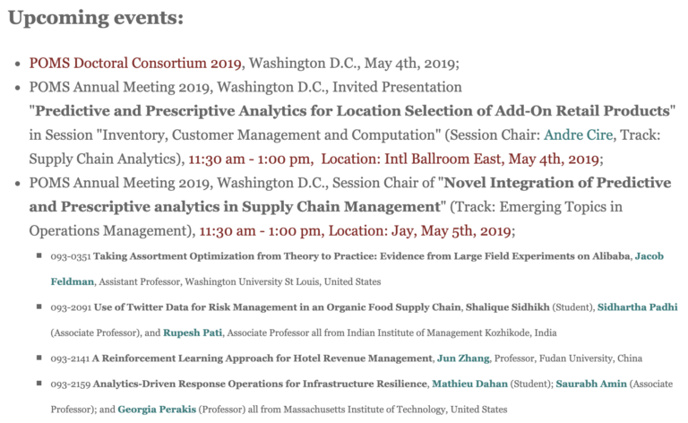 Past Events – Teng HUANG (黄腾)